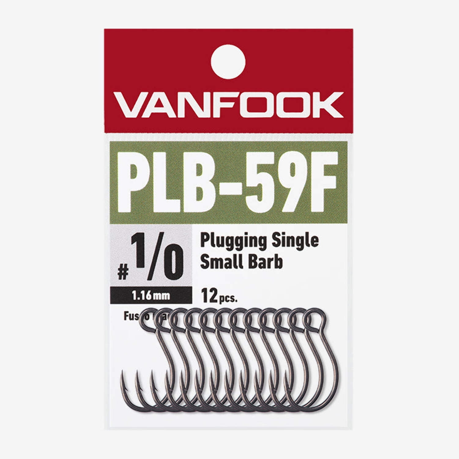 Freshwater Hook - Vanfook - PLB-59F Plugging Single Heavy Wire ...