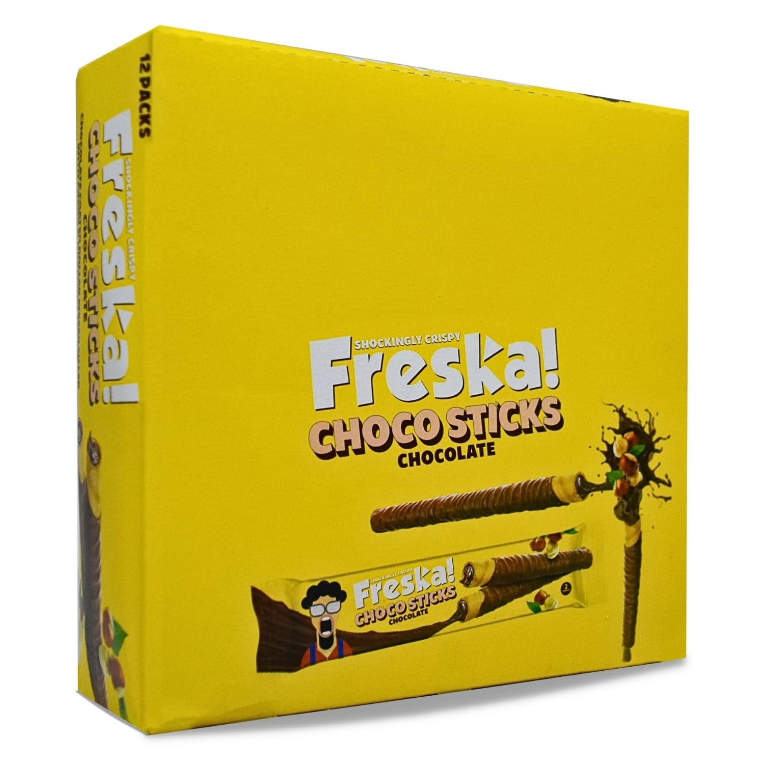 Freska Choco Sticks Chocolate DMF15 Coated Rolled Wafer Filled With ...