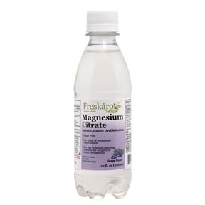 Magnesium Citrate 10 Oz. (296 ml) Saline Laxative Oral Solution (Foster & Thrive Lemon Flavor ...