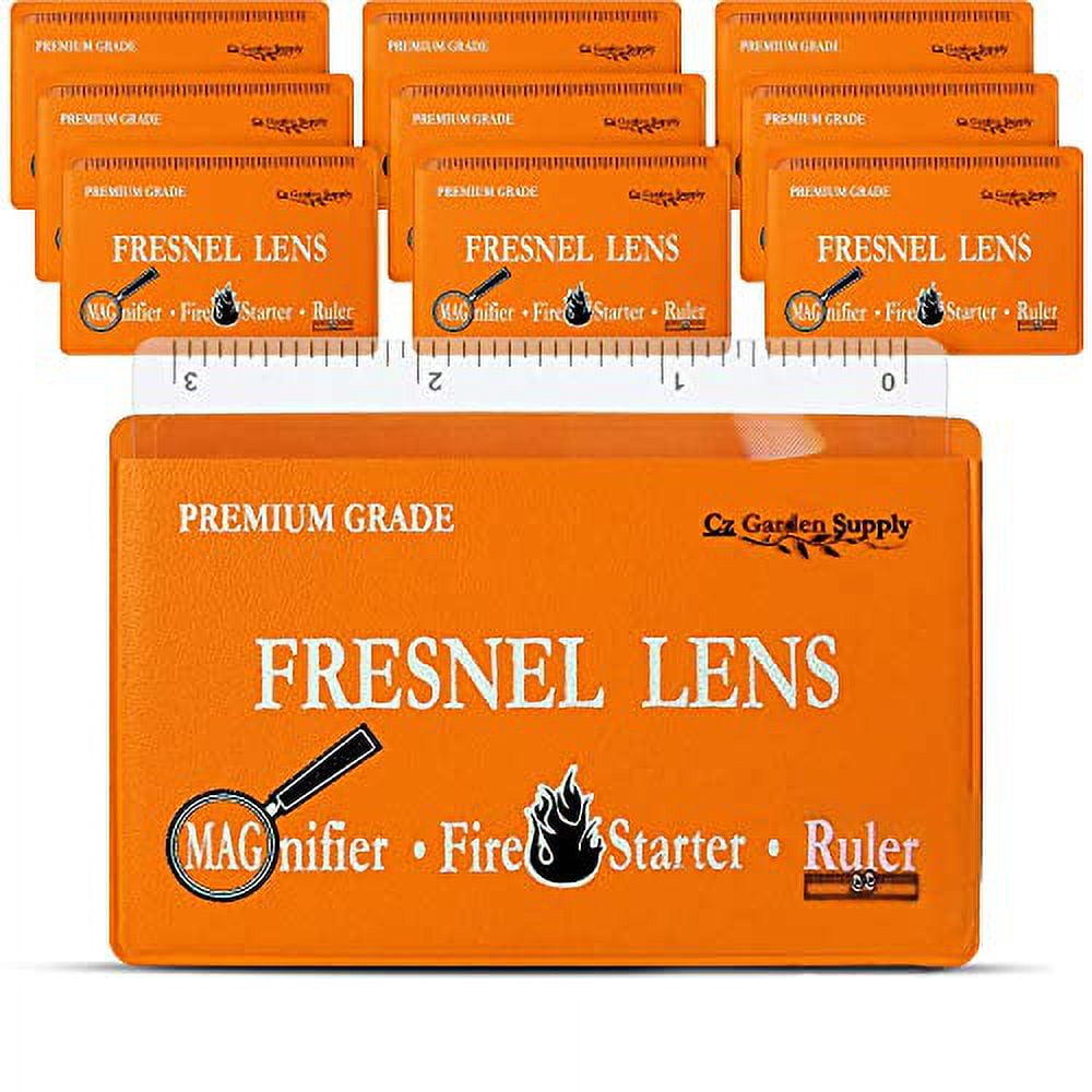 Fresnel Lens 4X Magnifier Pocket Wallet Credit Card Size â€¢ Ruler ...