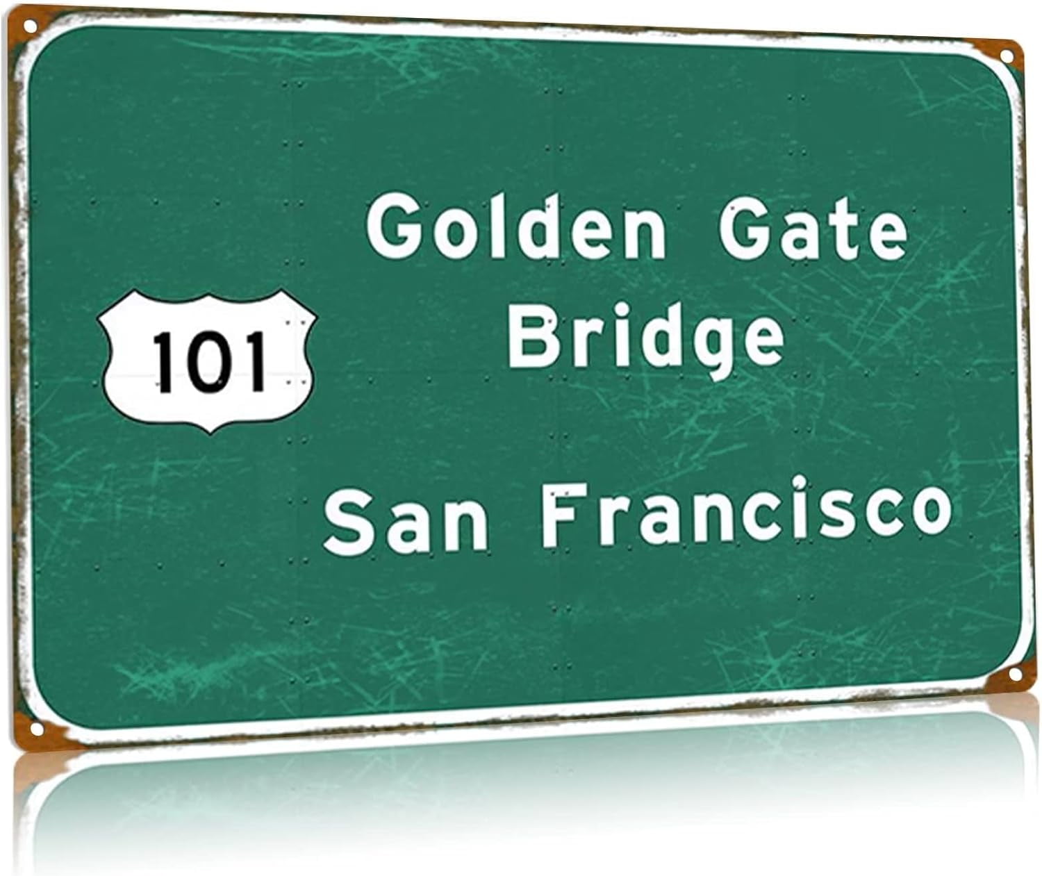 Fresno Road Sign Metal Tin Signs Exit Only Highway Direction Interstate ...