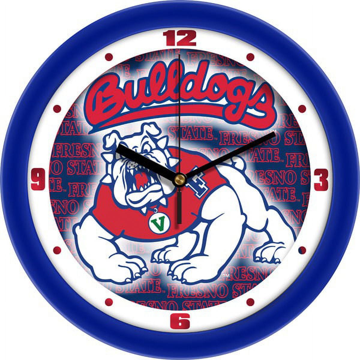 Fresno State Bulldogs 11.5'' Suntime Premium Glass Face Dimension Wall ...