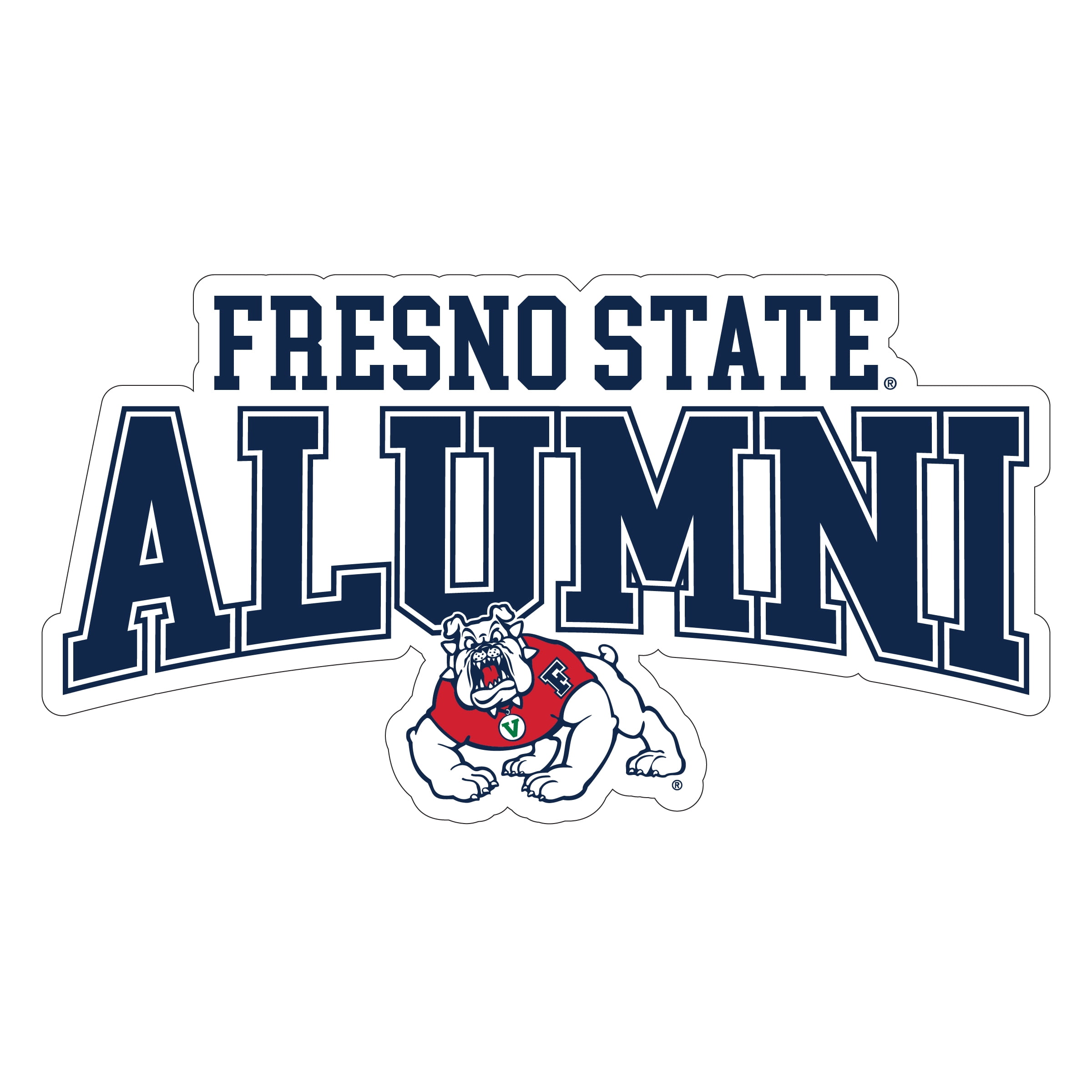 Fresno State Bulldogs Laser Cut Alumni Vinyl Sticker - Officially ...