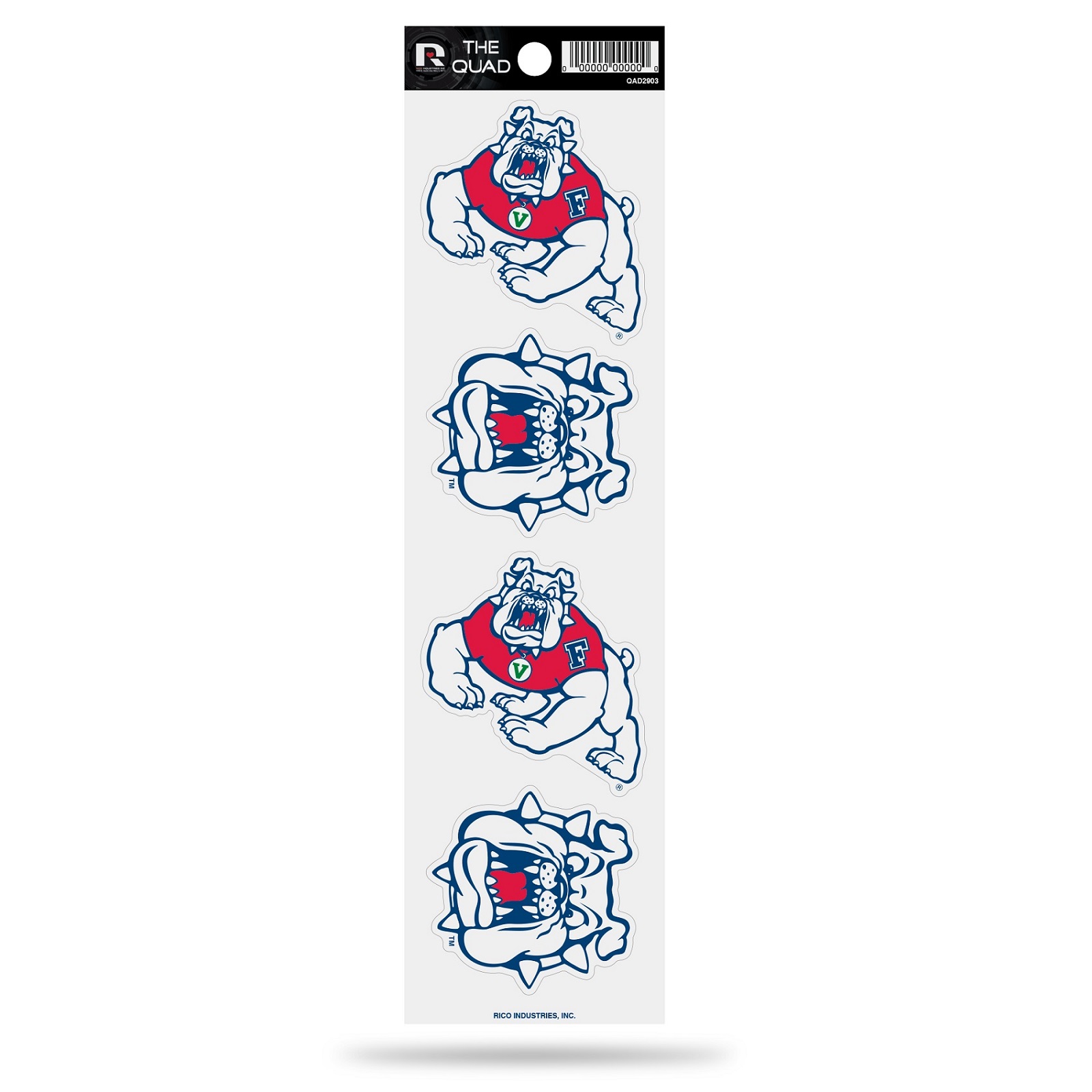 Fresno State Bulldogs Quad Decal Set - Walmart.com