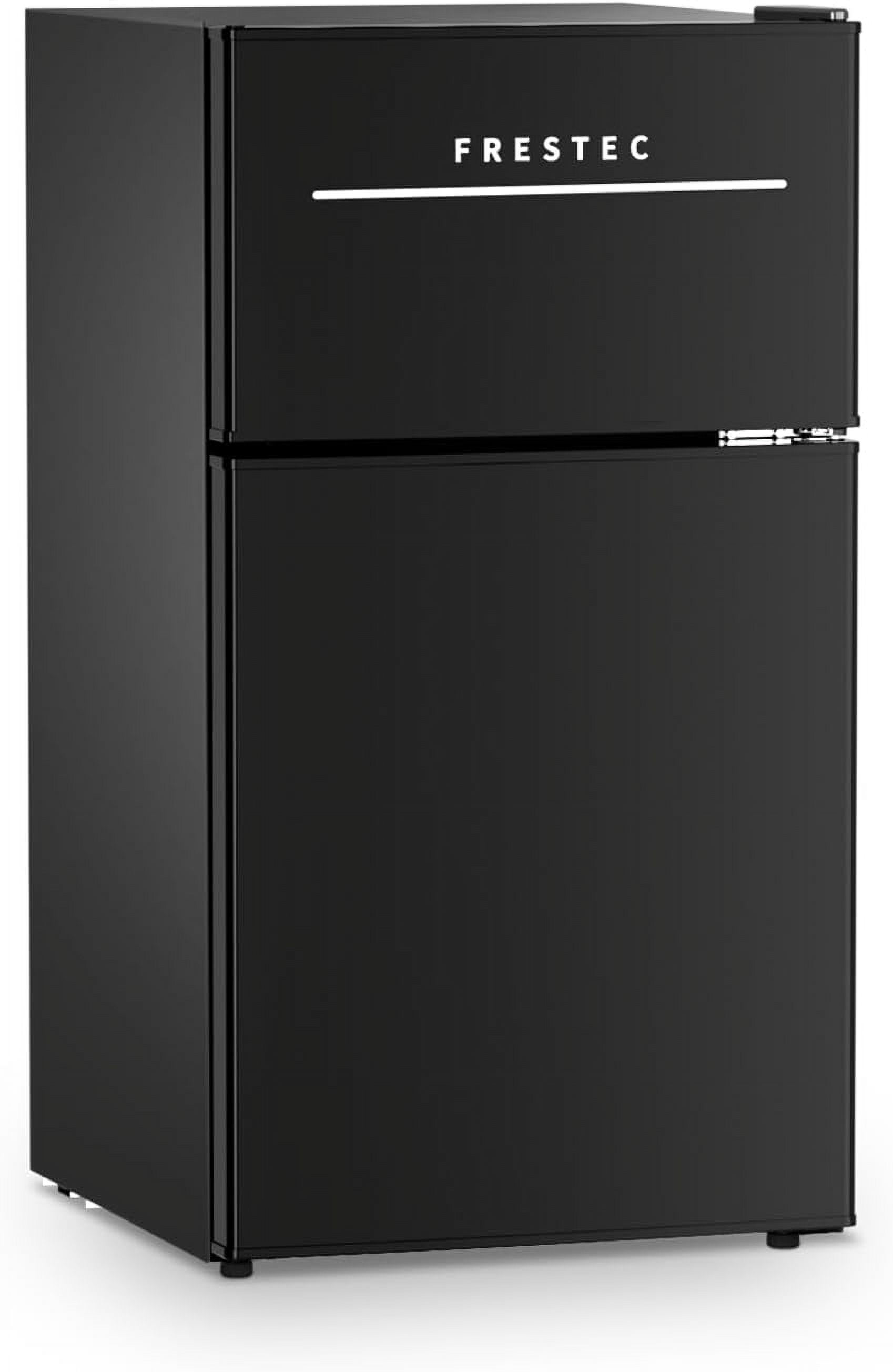 Frestec Mini Fridge with Freezer 3.5 Cu.Ft. 2 Door Refrigerator and ...