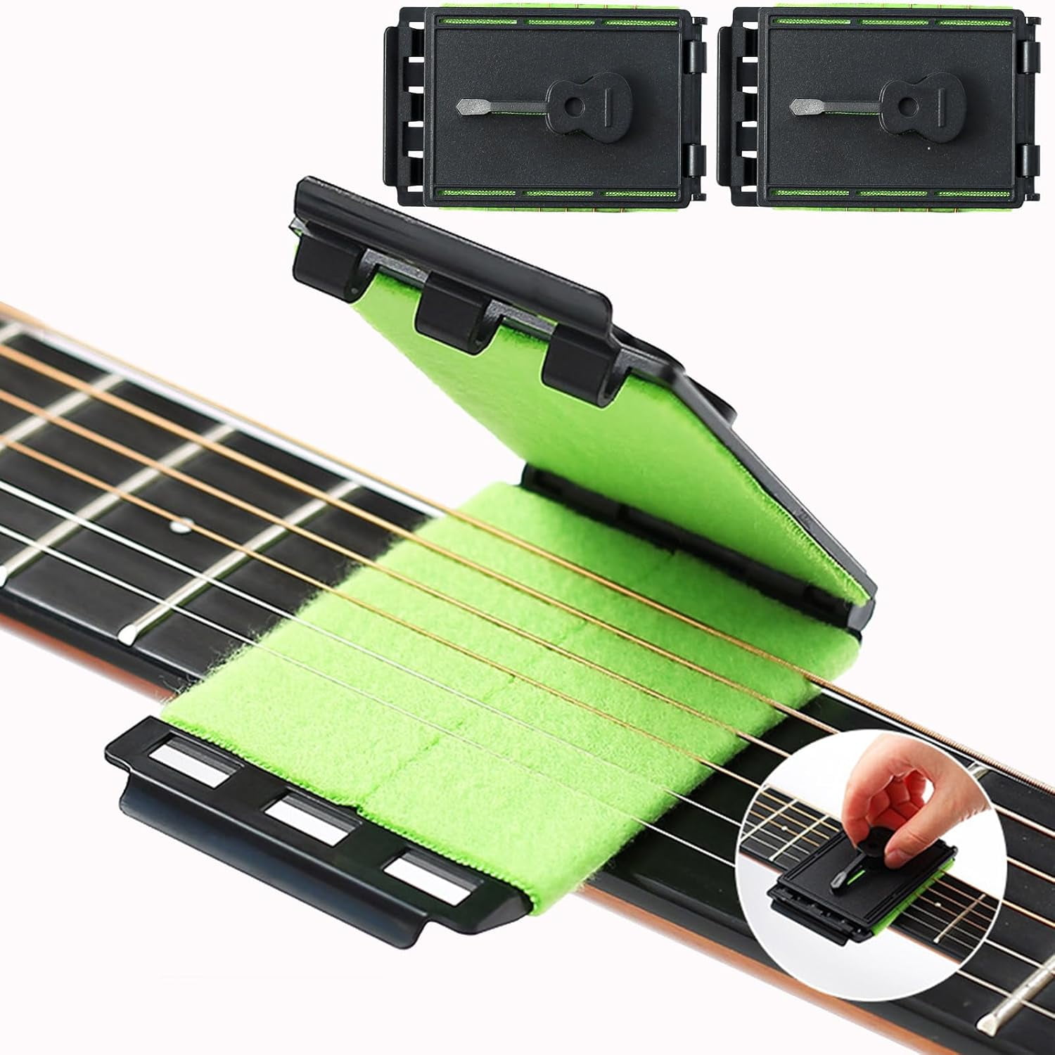 Fret Floss Guitar String Cleaner Kit (2 Pcs) – Microfiber Cloth & Tools ...