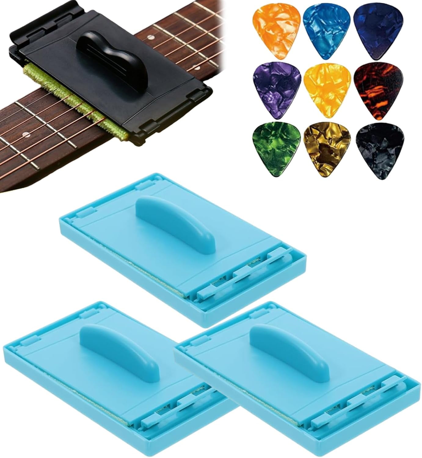 Fret Floss Guitar String Cleaner Scrubber, Reusable Portable Electric ...