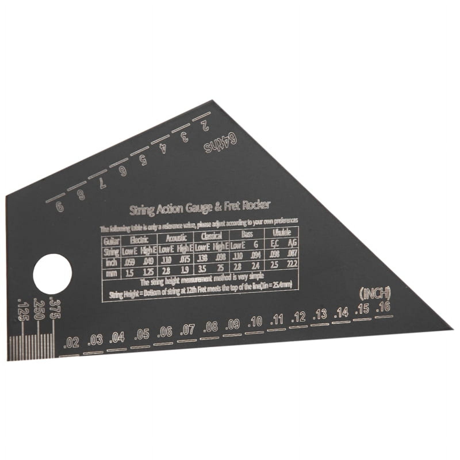 Fret Leveling Tool Guitar Bass Neck Fingerboard Measuring Ruler ...