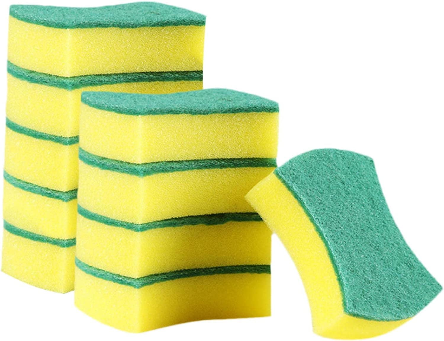 Fret and Polish Dishwashing Sponge Wipe Kitchen Cleaning Double Sided ...