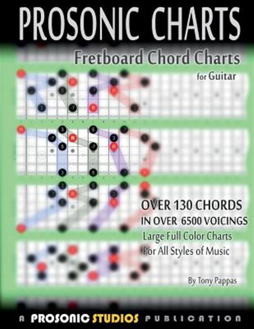 Fretboard Chord Charts for Guitar (Paperback) by Tony Pappas, Prosonic ...