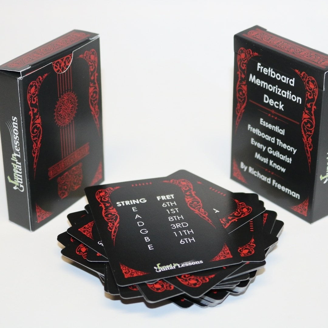Fretboard Memorization Deck | 54 Flash Cards | Great Learning Gift for ...