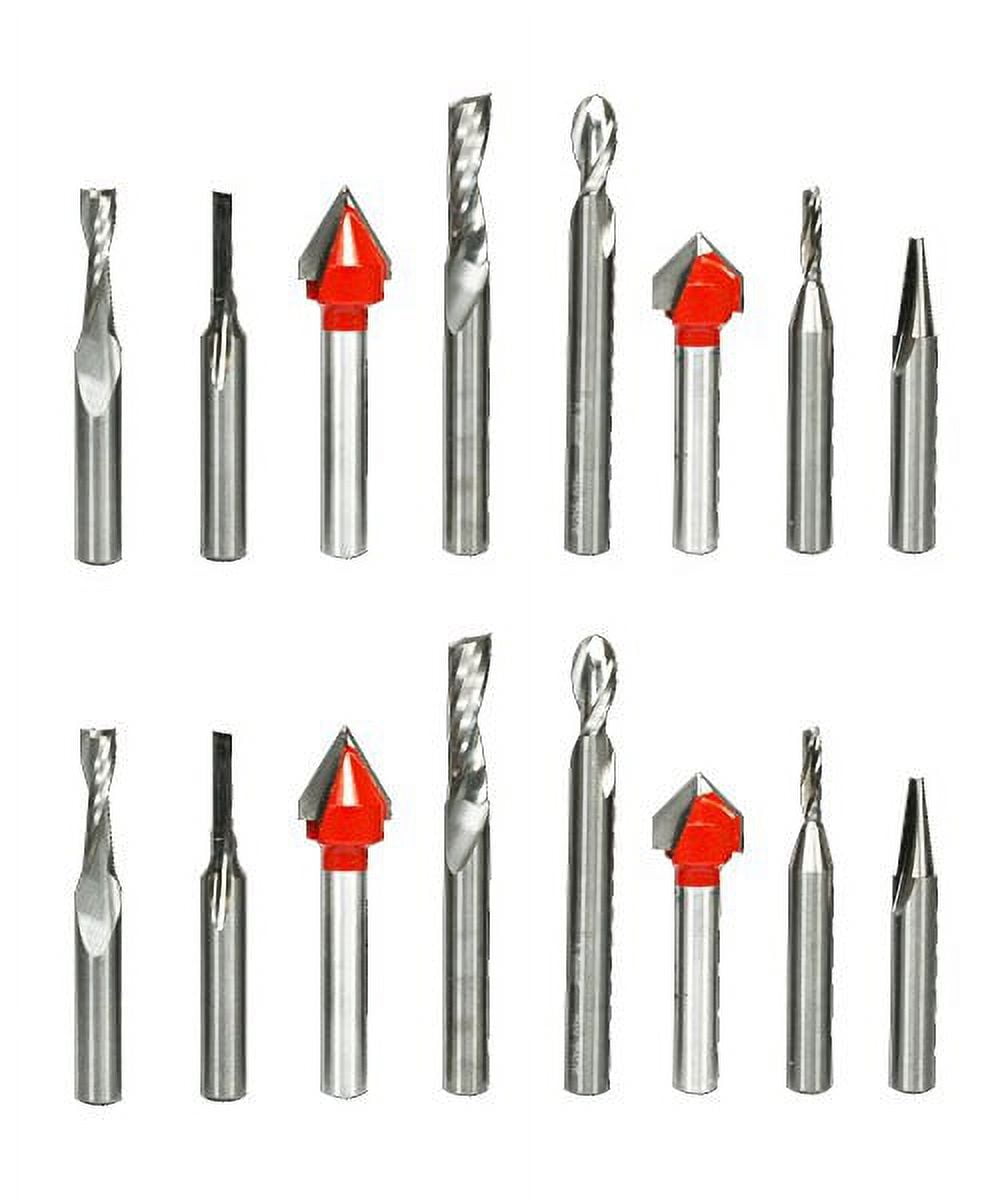 Freud Genuine 8 Piece Cnc Router Bit General Purpose Set With 14 Shank 2 Pack 87 208 2pk