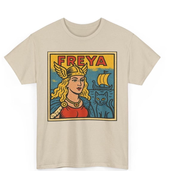 Freya Comic Norse Goddess Retro Style T-Shirt - Walmart.com