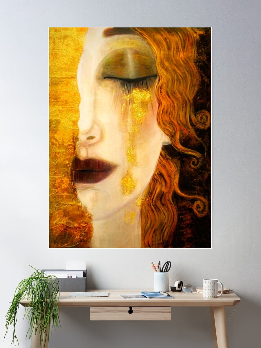 Freya'S Crying Viking Lore Pretty Woman Poster Wall Art, Modern Wall ...