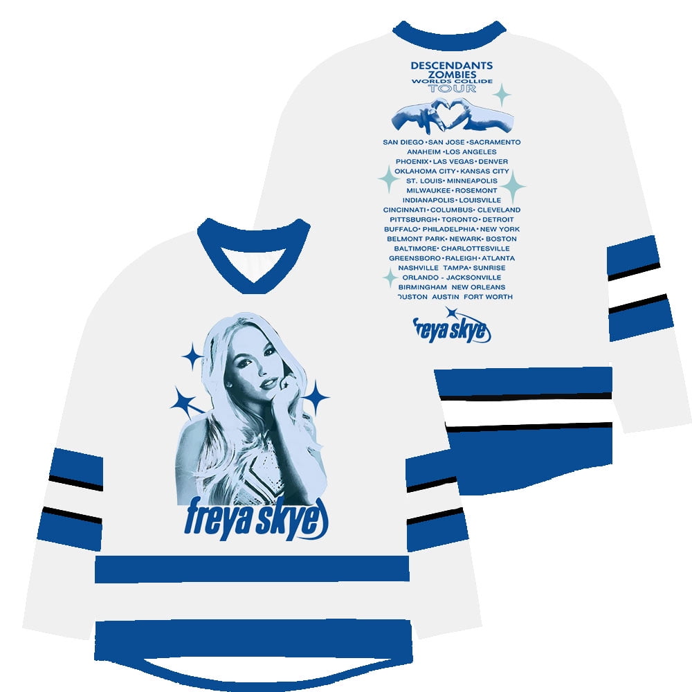 Freya Skye 2025 Tour Merch Jersey V-Neck Sweatshirts Cosplay Unisex ...