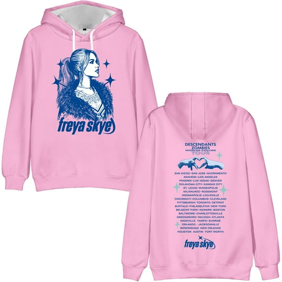 Freya Skye 2025 World Tour Merch Bagless Hoodie Sweatshirt Streetwear ...
