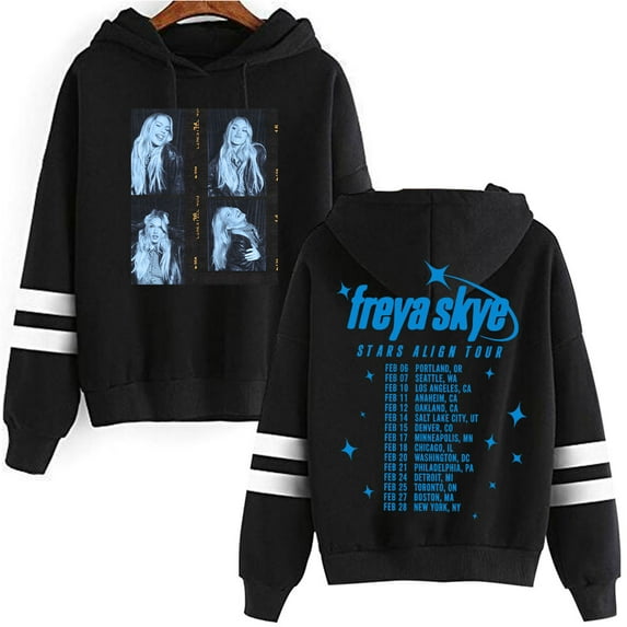 Freya Skye 2026 Stars Align Tour Date Print Hoodie – Unisex Pocketless ...