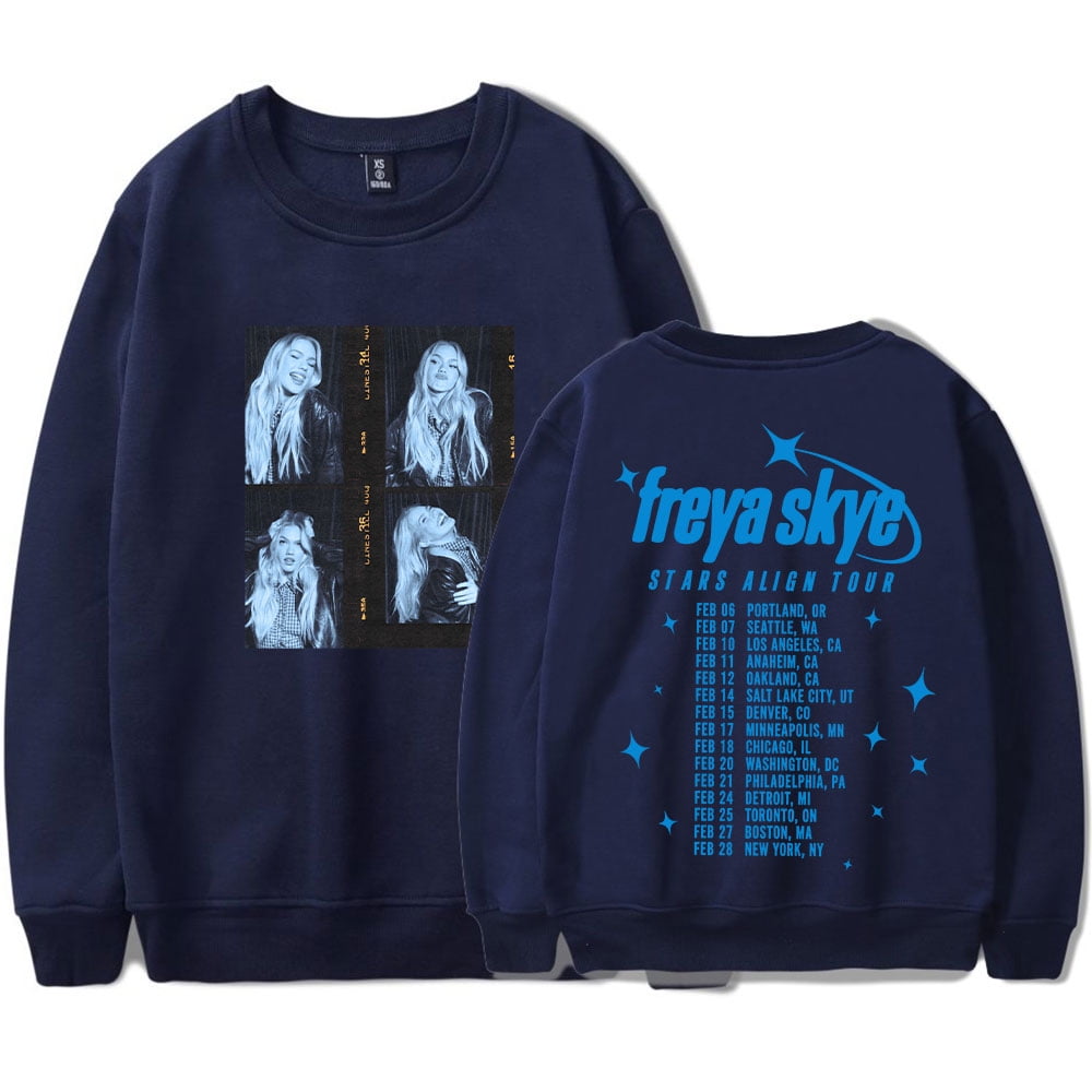 Freya Skye 2026 Stars Align Tour Date Print Sweatshirt – Unisex Crewneck Graphic Pullover ...