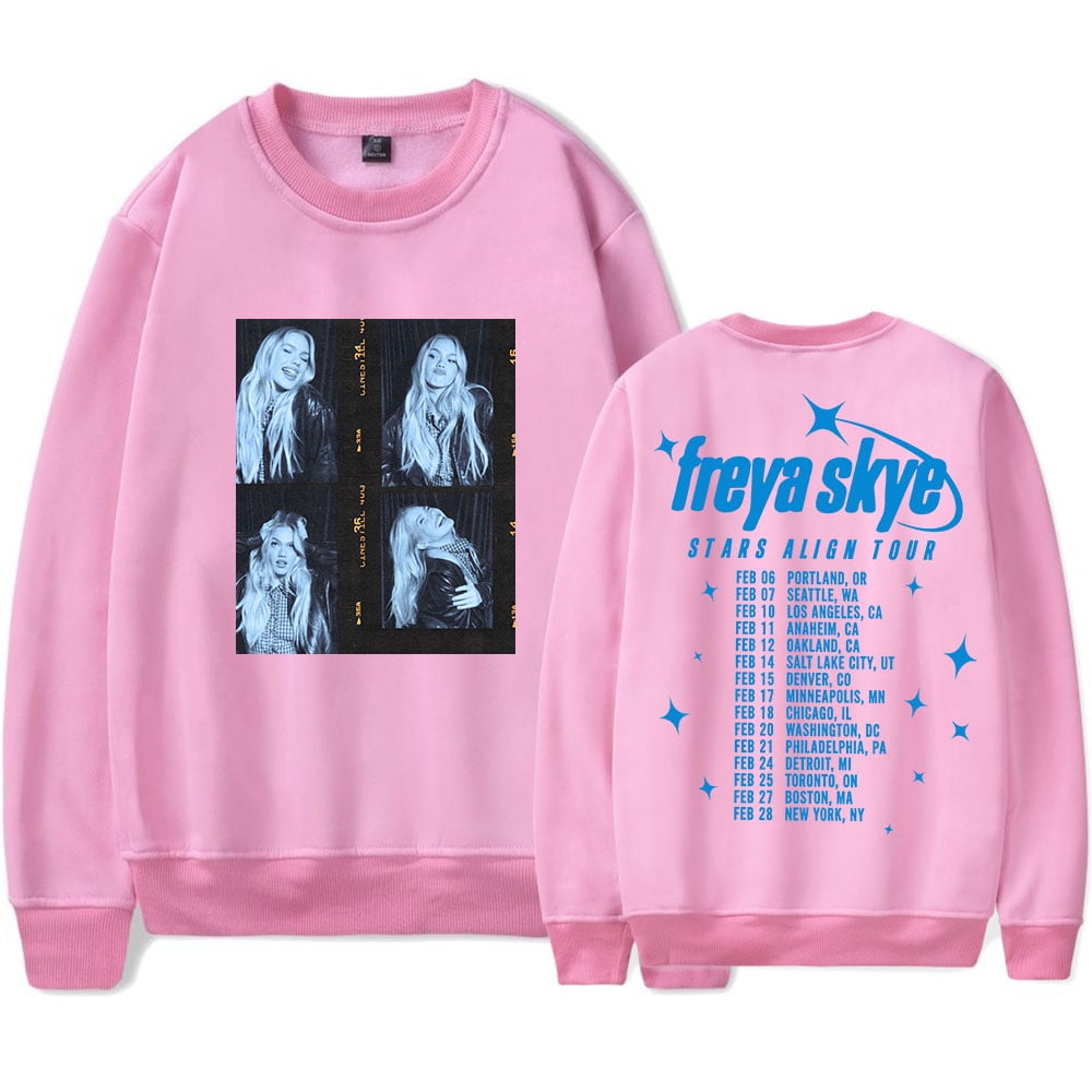 Freya Skye 2026 Stars Align Tour Date Print Sweatshirt – Unisex Crewneck Graphic Pullover ...
