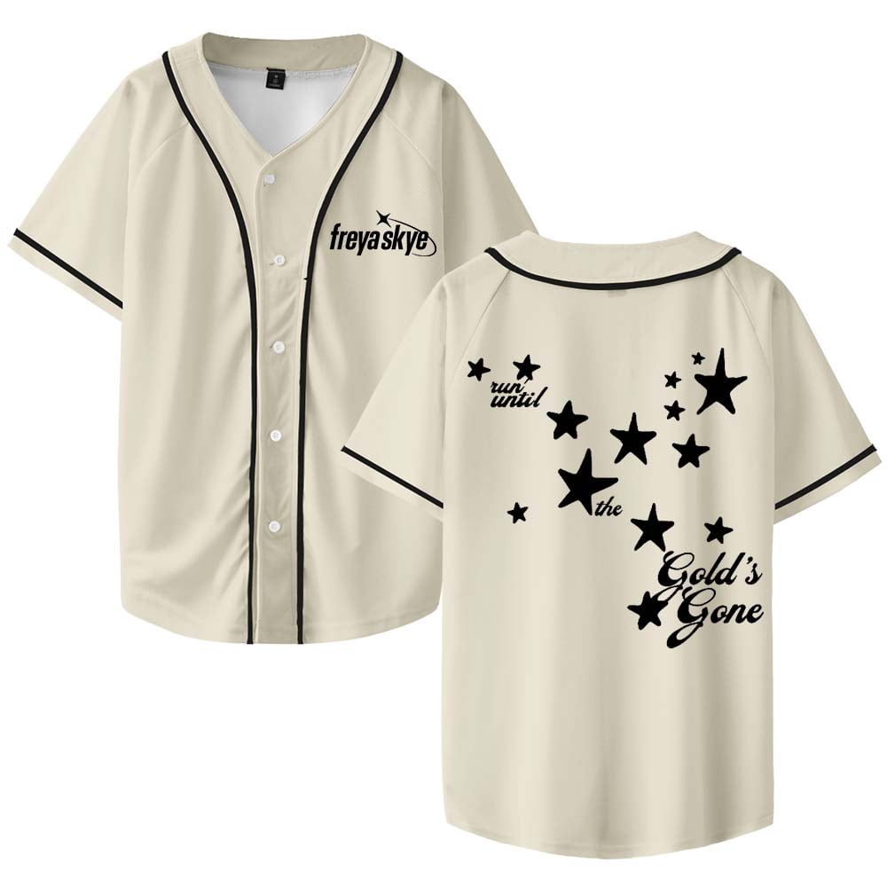 Freya Skye Gold's Gone Baseball Jersey Shirt V-Neck Women Men Short Sleeve Streetwear Clothes ...
