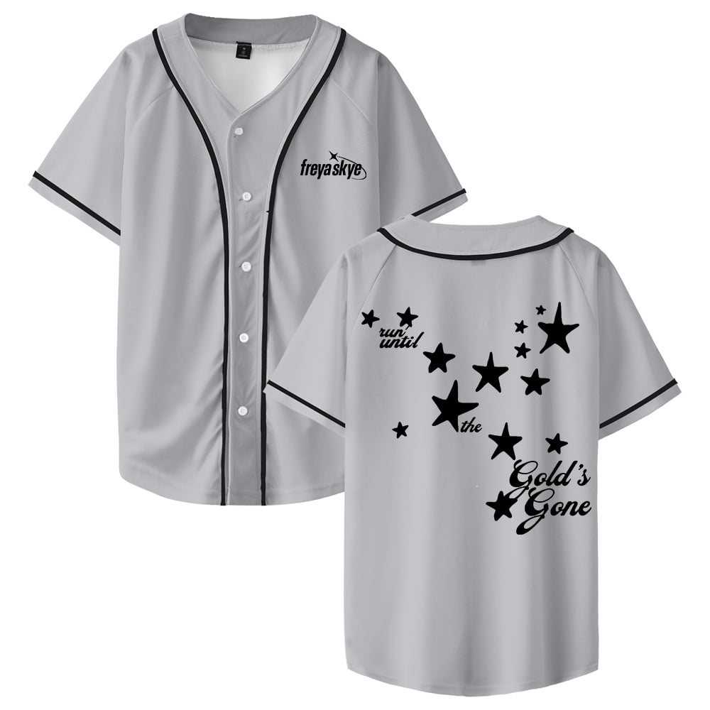 Freya Skye Gold's Gone Baseball Jersey Short Sleeve Button-Down Shirts ...
