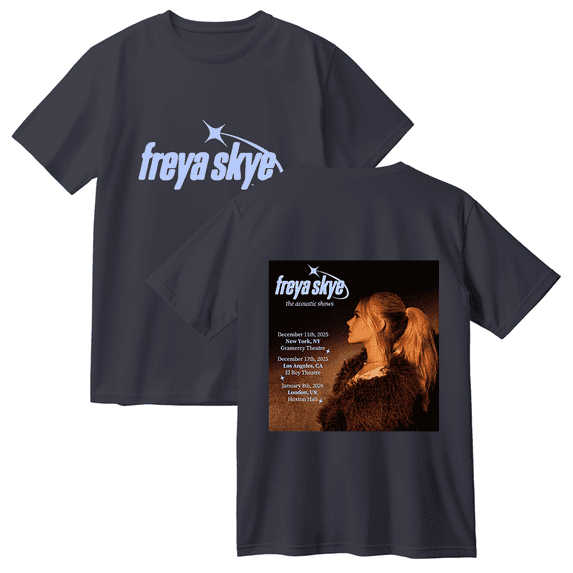 Freya Skye Merch Live Shows Date Print Cotton T-Shirt – Unisex Short ...