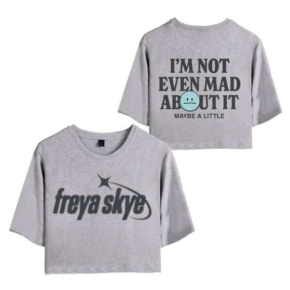 Freya Skye Merch “Not Even Mad About lt” Print Crop T-Shirt – Women’s ...