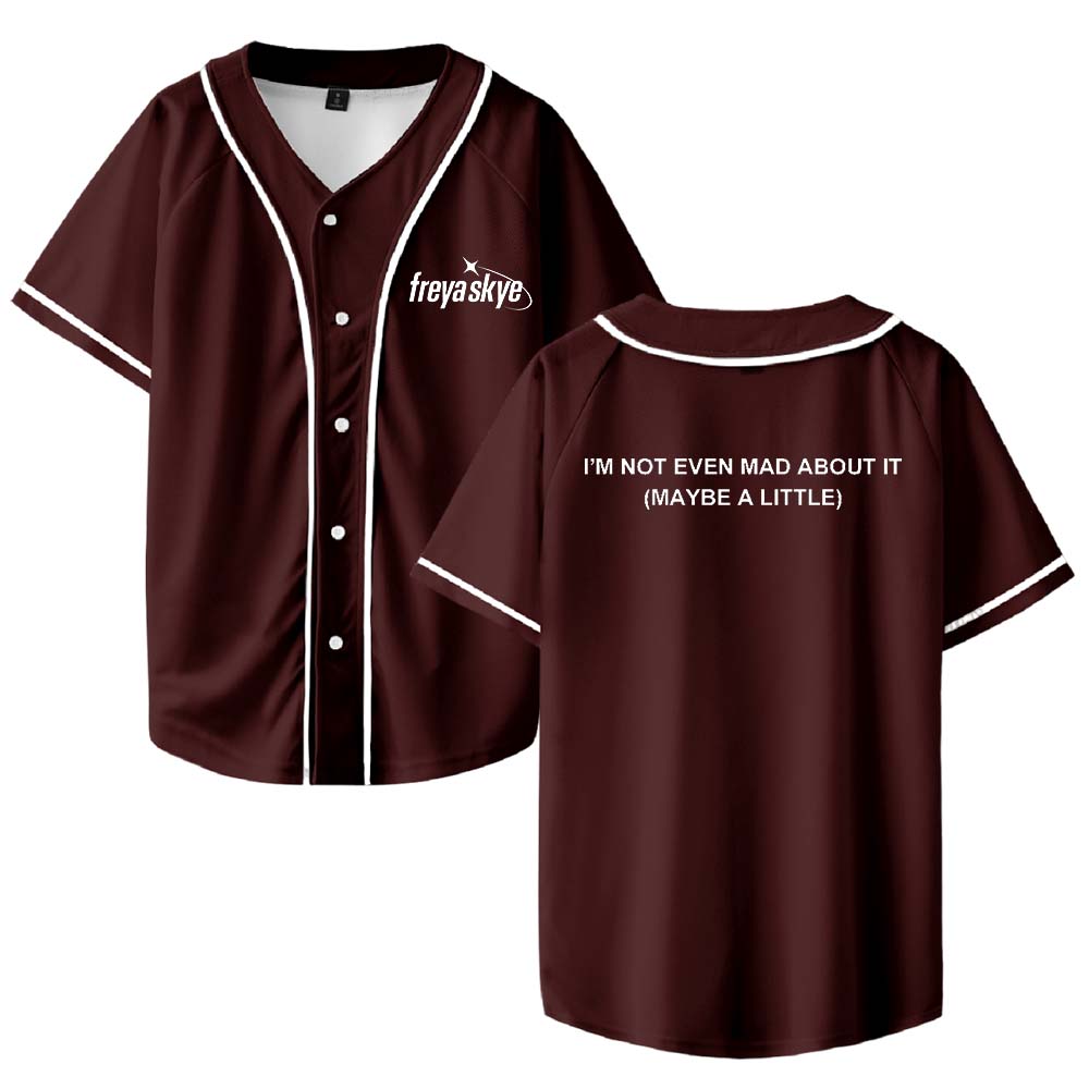 Freya Skye Not Even Mad About It Merch Baseball Jersey Shirt V-Neck ...