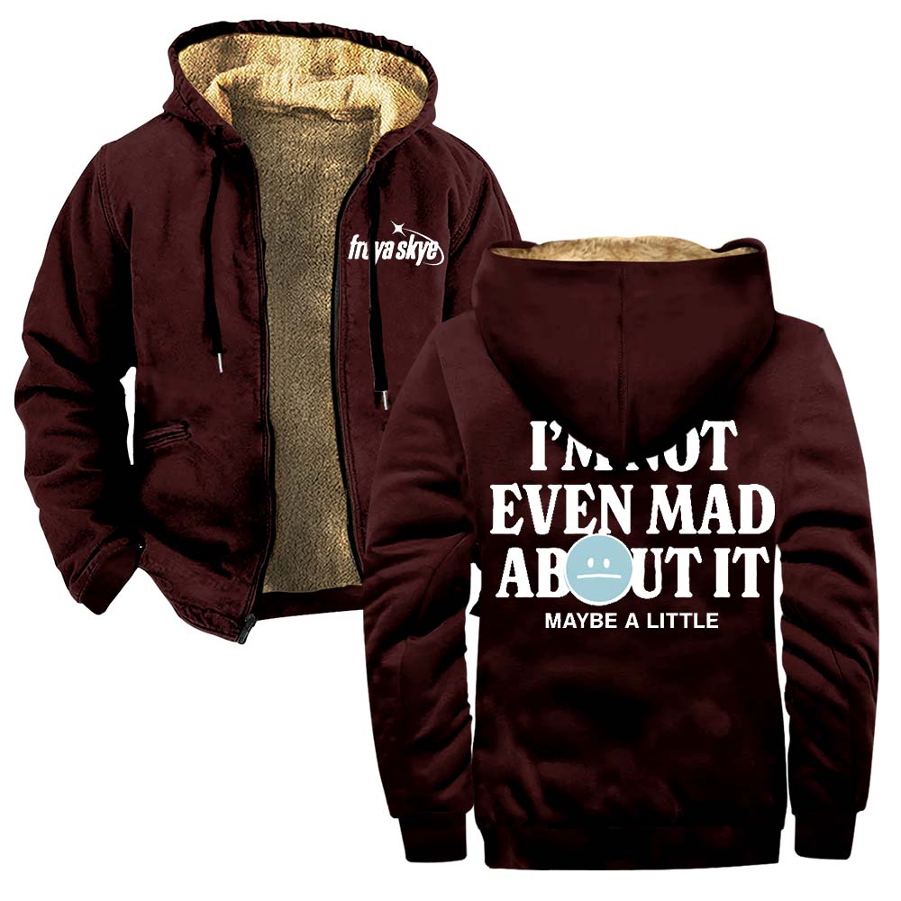 Freya Skye Not Even Mad About It Zipper Hoodies Women Men Jacket Parkas ...