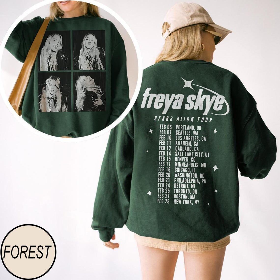 Freya Skye Silent Treatment Sweatshirt, Stars Align Tour 2026 Festival ...