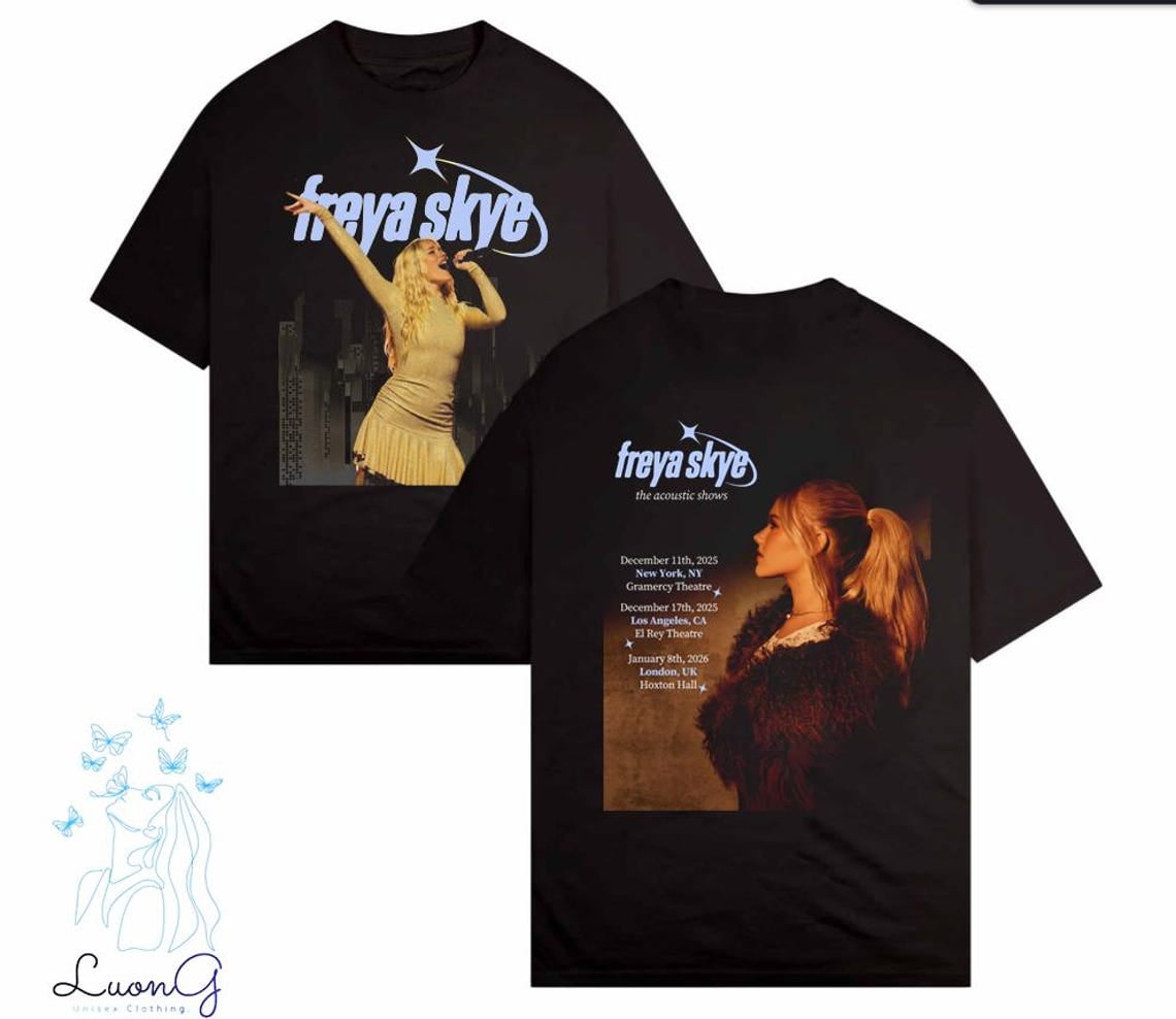 Freya Skye Silent Treatment T-Shirt, Stars Align Tour 2026 Festival Tee ...