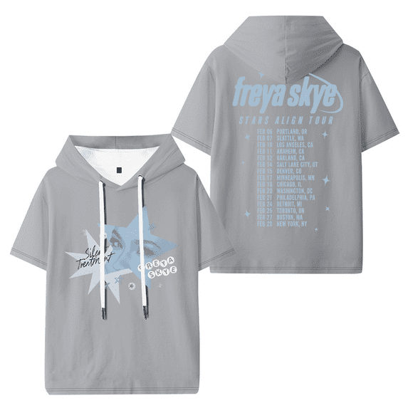 Freya Skye Stars Align Tour 2026 Hooded T-shirt Unisex Short Sleeve Tee ...