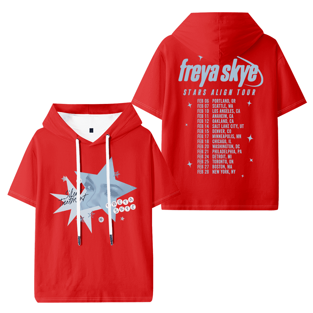 Freya Skye Stars Align Tour 2026 Hooded T-shirt Unisex Short Sleeve Tee ...