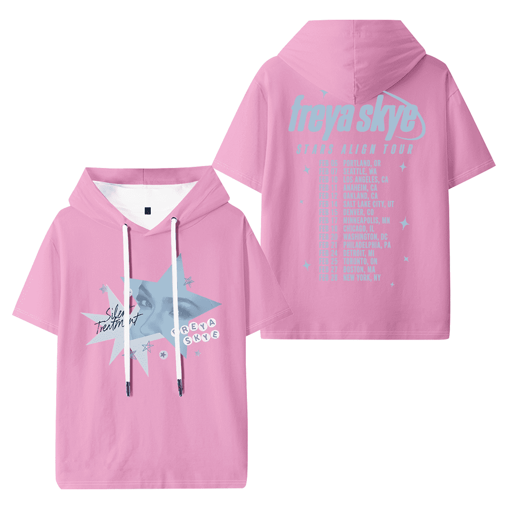 Freya Skye Stars Align Tour 2026 Hooded T-shirt Unisex Short Sleeve Tee ...