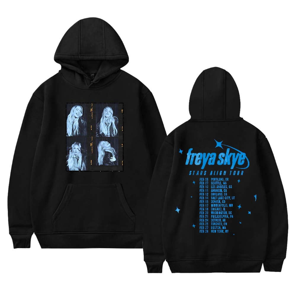 Freya Skye Stars Align Tour 2026 Hoodies Women Men Casual Long Sleeve Sweatshirt Clothes ...