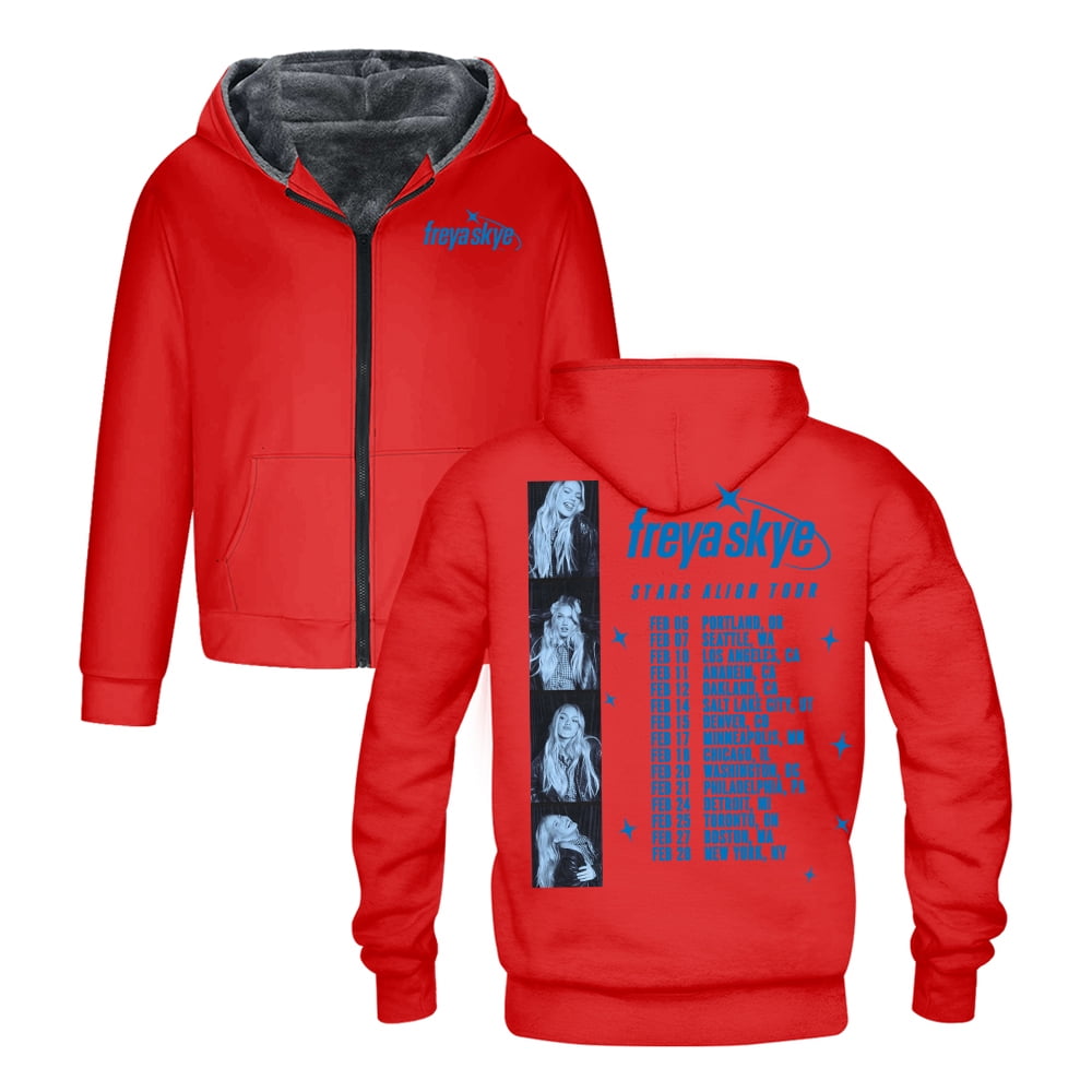 Freya Skye Stars Align Tour 2026 Outerwear Coat Long Sleeve Zipper ...