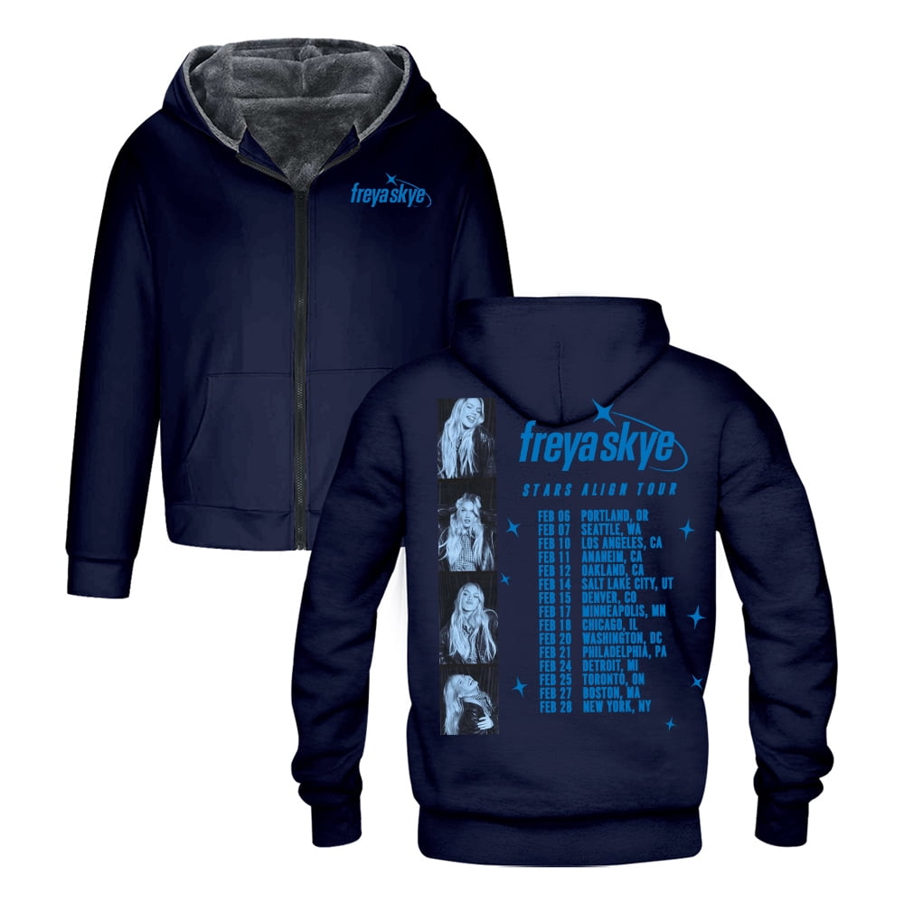 Freya Skye Stars Align Tour 2026 Outerwear Coat Long Sleeve Zipper ...