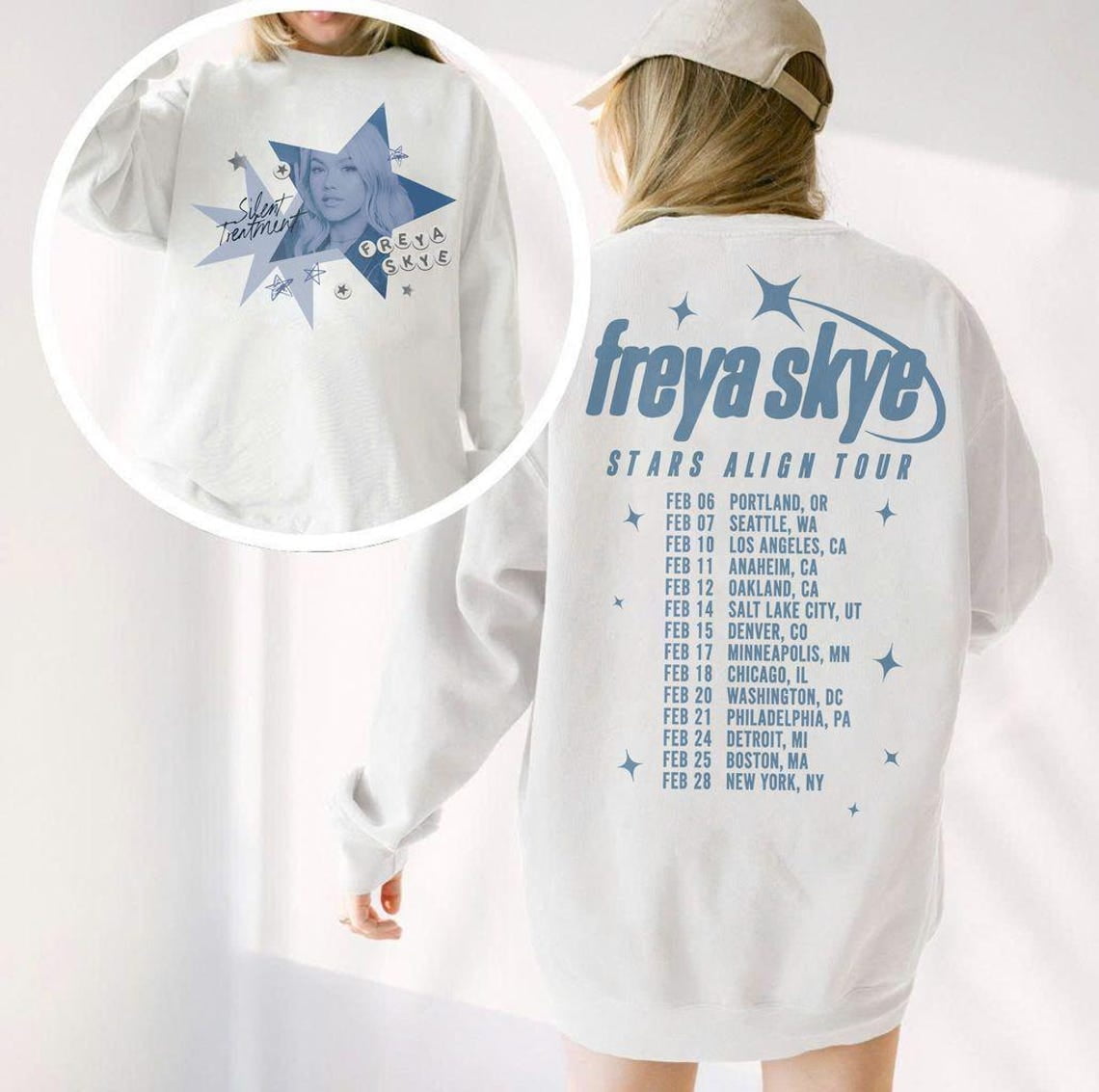 Freya Skye Stars Align Tour 2026 Sweatshirt, Freya Skye Concert Music ...