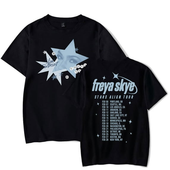 Freya Skye Stars Align Tour 2026 T-shirt Women Men Crewneck Short ...