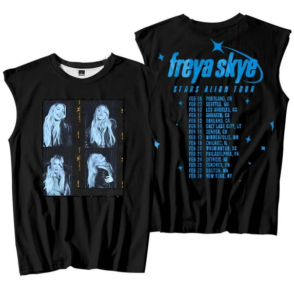 Freya Skye Stars Align Tour 2026 Tank Tops Sleeveless T-Shirt port Vest Women Men Casual Outdoor ...