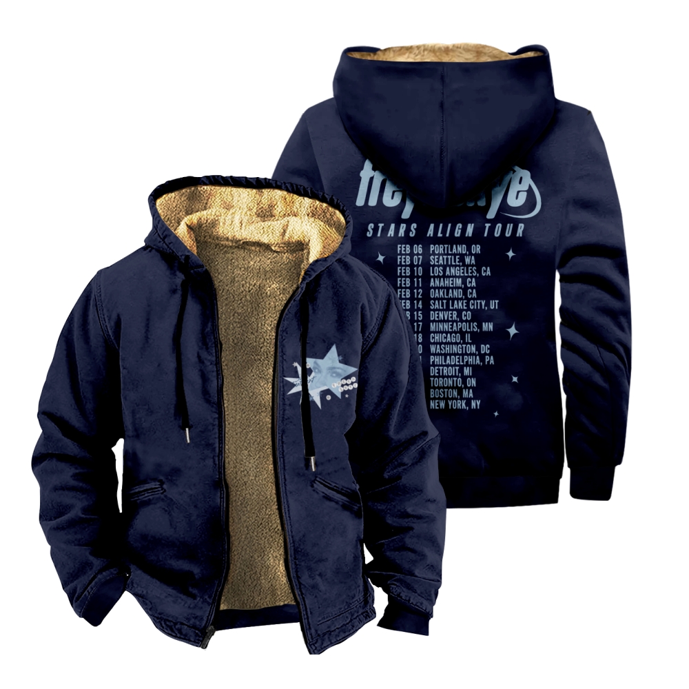 Freya Skye Stars Align Tour 2026 Zipper Jacket Long Sleeve Winter Parka ...