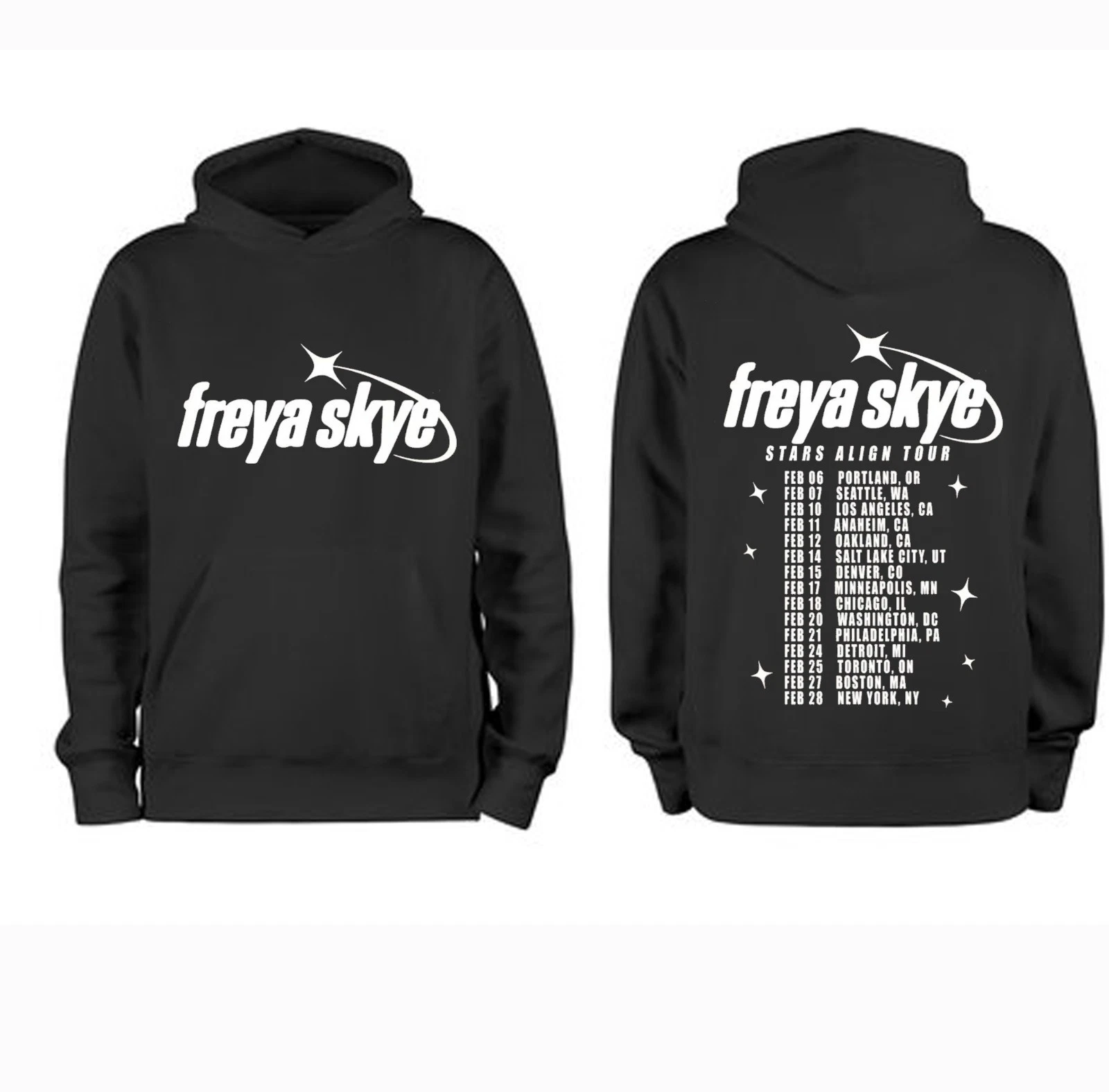 Freya Skye Stars Aling Tour 2026 Hoodie - Walmart.com