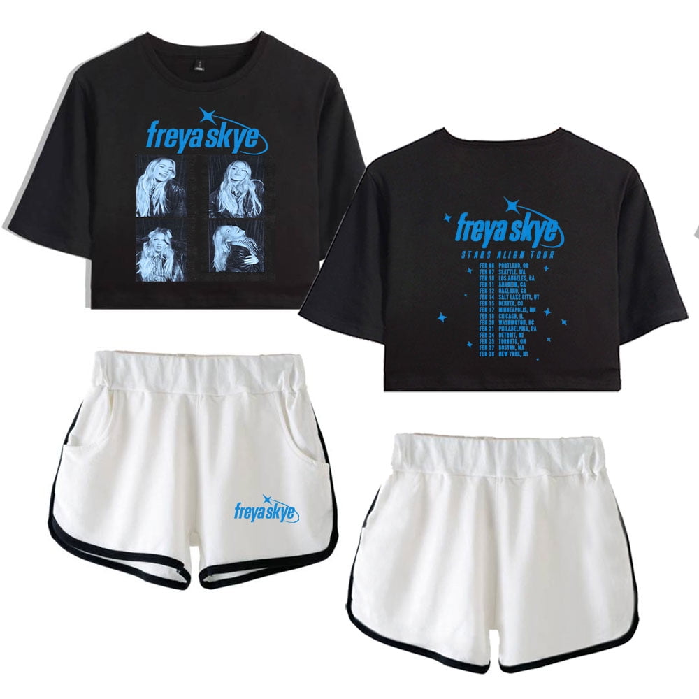 Freya Skye merch Stars Align Tour crop sets for women midriff-baring ...