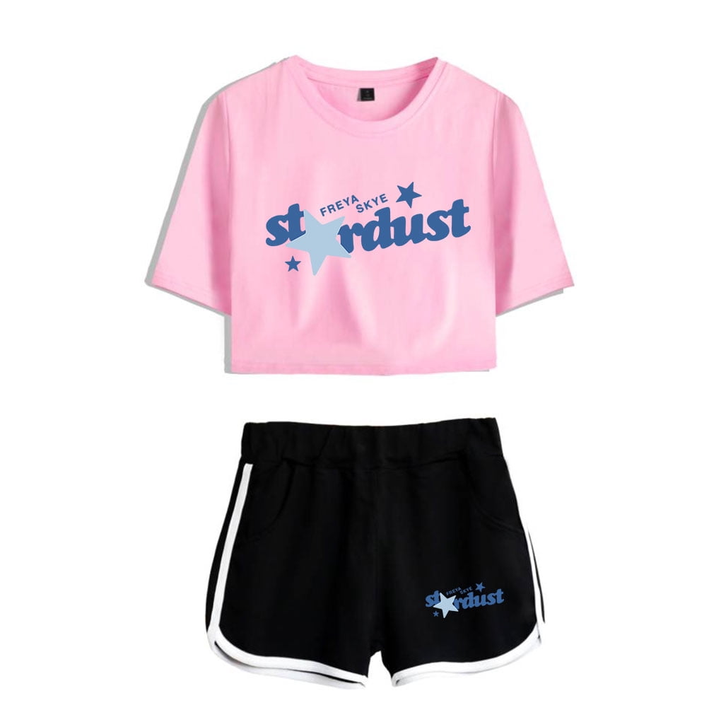 Freya Skye stardust crop tops music tour outfits tshirt sets for women ...