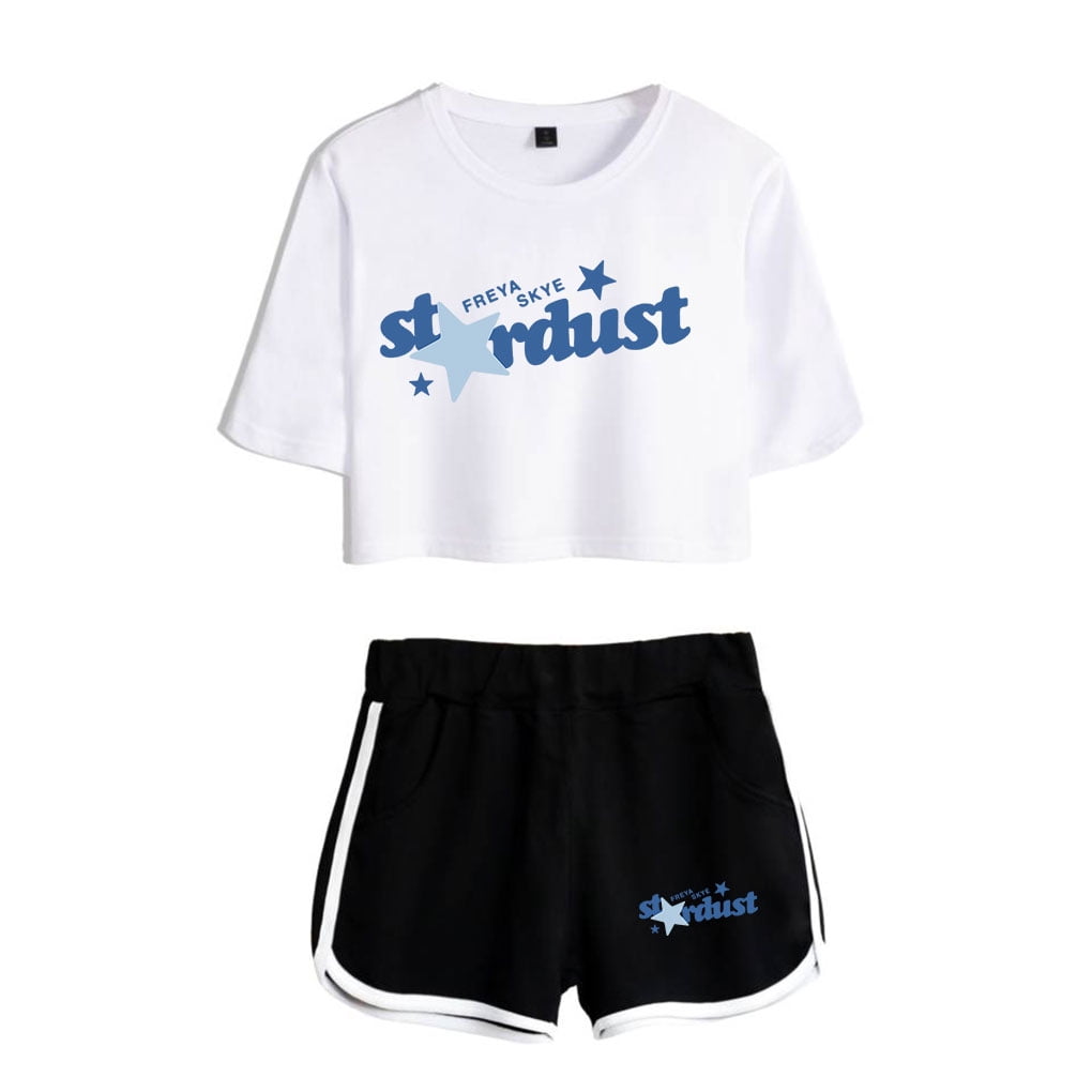 Freya Skye stardust crop tops music tour outfits tshirt sets for women ...