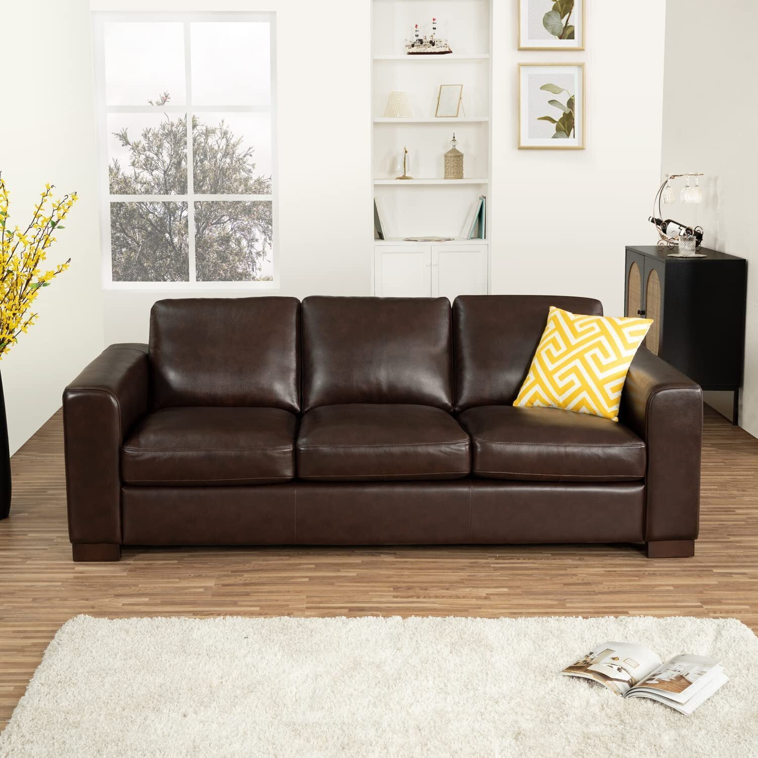 Freya Sofa Loveseat Combo-Color:Espresso,Style:Sofa Loveseat - Walmart.com