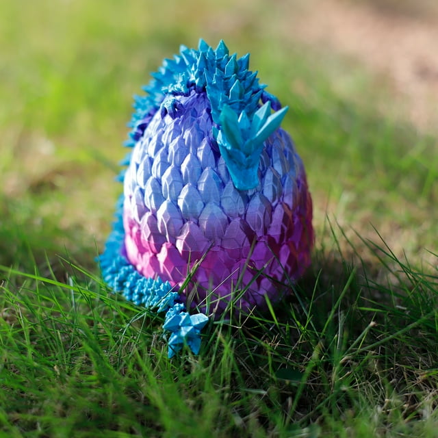 Frhoxug 3D Printed Dragons (1. Dragon Mom 24 inches, 2. Dragon Baby 12 ...