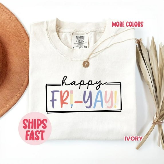Fri-Yay Teacher T-Teacher Friday Weekend Teacher Tee, Friyay Saying T ...