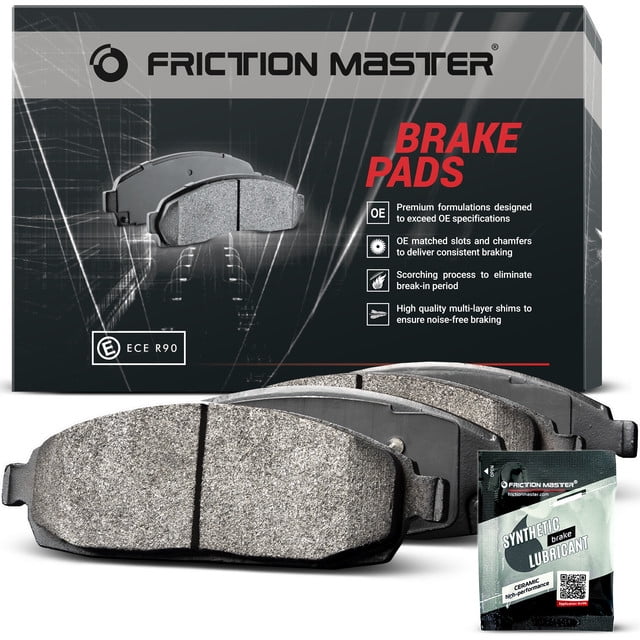 Friction Master D375 Front Ceramic Brake Pads Replacement Set - Walmart.com