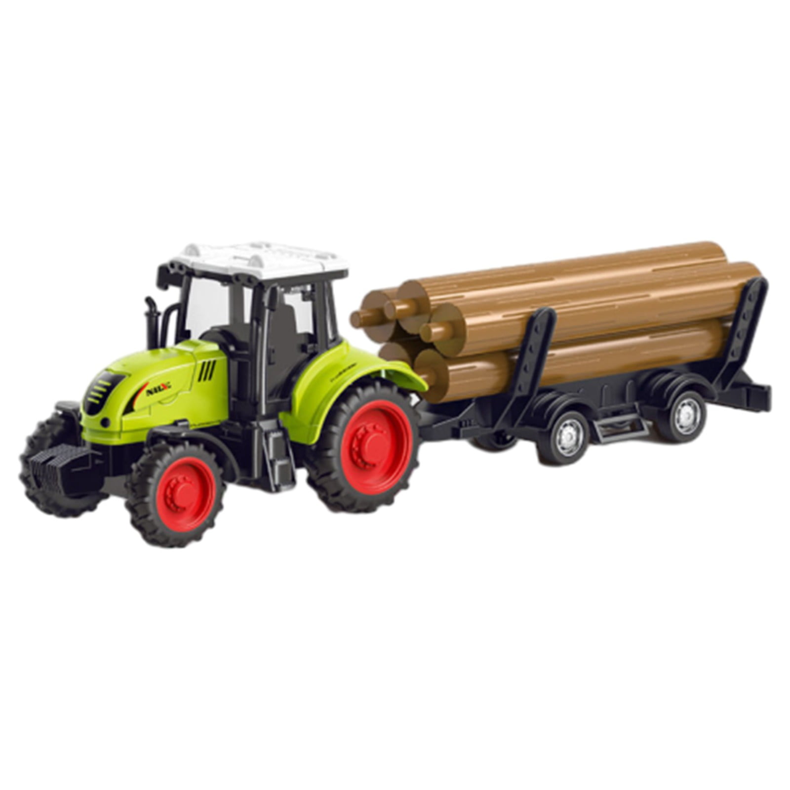 Friction-Powered Farmer Tractor Toy, Realistic Farm Vehicle with ...